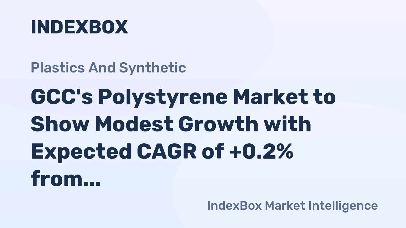 GCC's Polystyrene Market to Show Modest Growth with Expected CAGR of +0.2% from 2024 to 2035