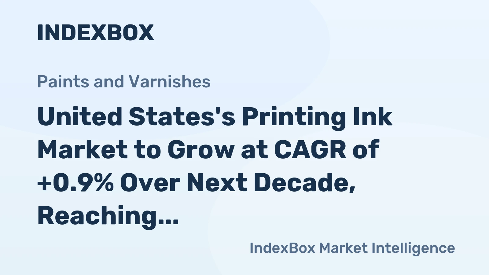 United States's Printing Ink Market to Grow at CAGR of +0.9% Over Next Decade, Reaching 395K tons by 2035