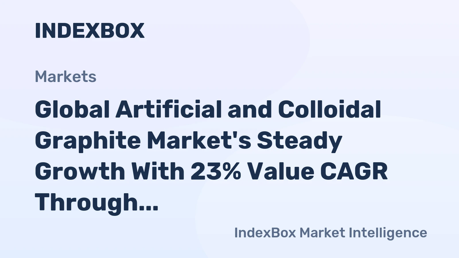 Global Artificial and Colloidal Graphite Market's Steady Growth With 23% Value CAGR Through 2035
