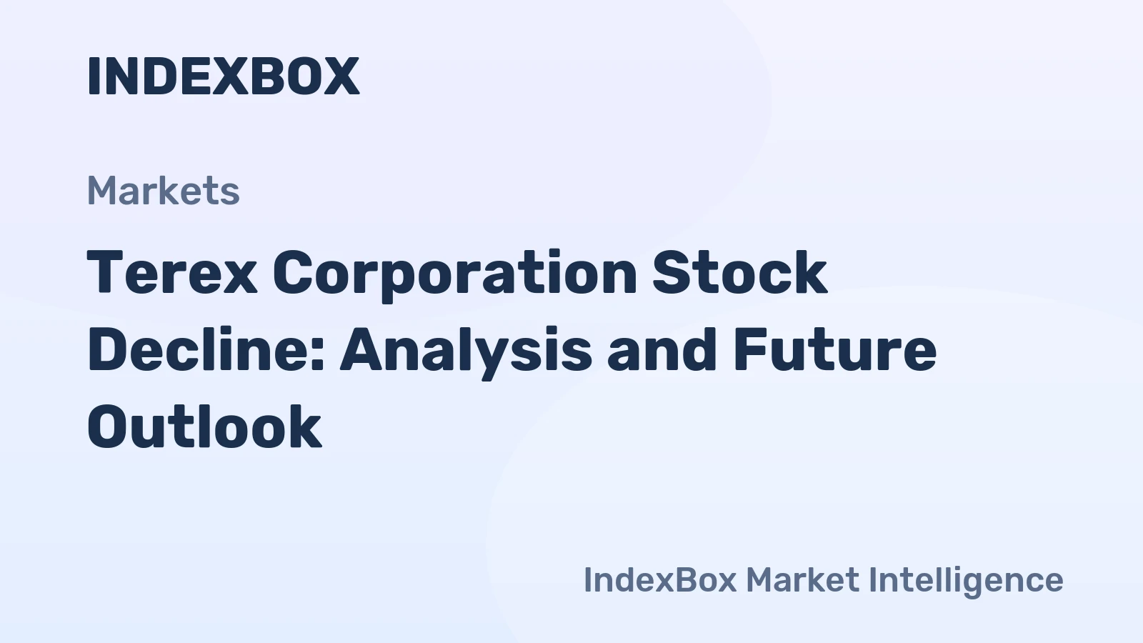 Terex Corporation Stock Decline: Analysis and Future Outlook