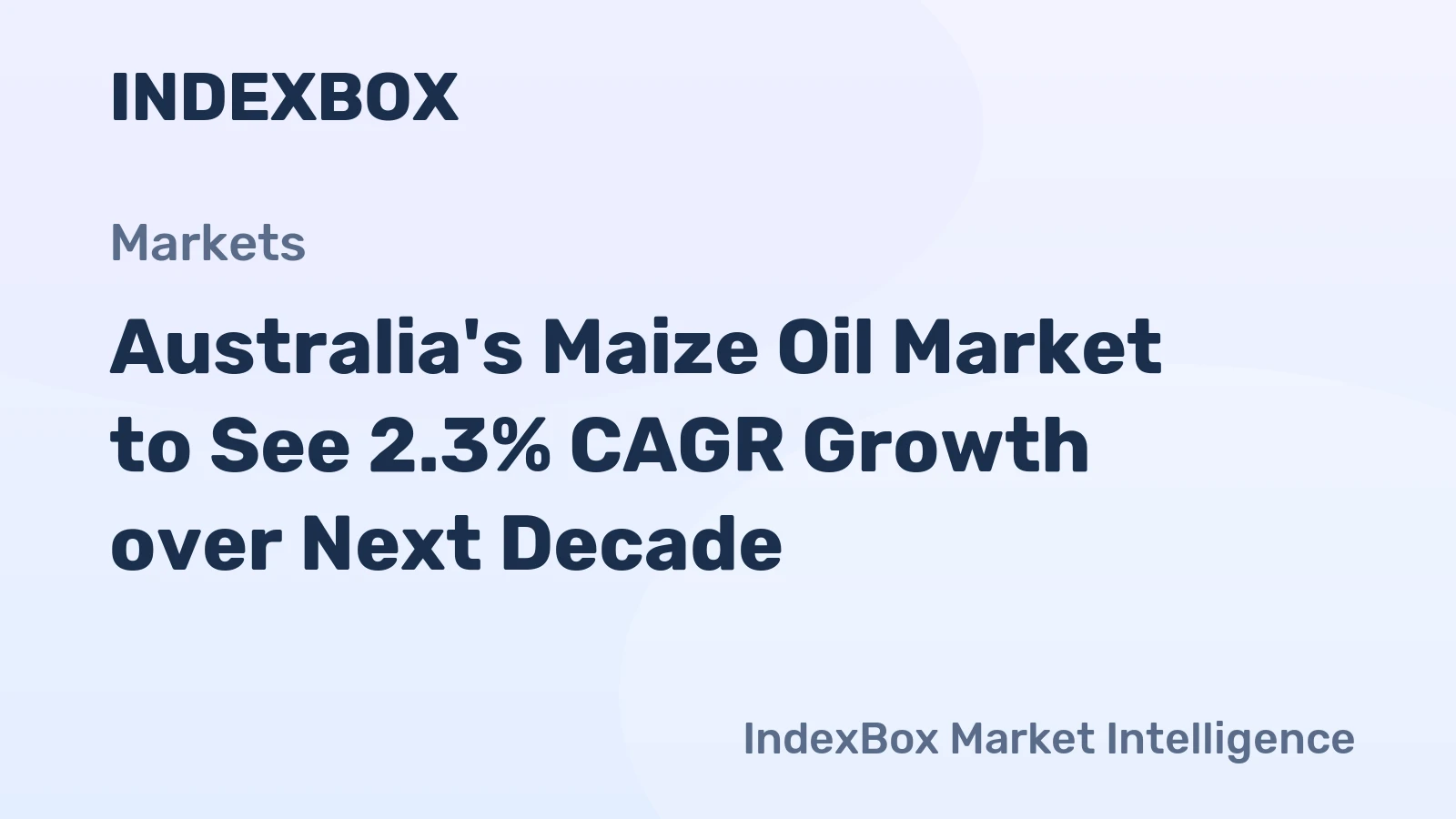Australia's Maize Oil Market to See 2.3% CAGR Growth over Next Decade