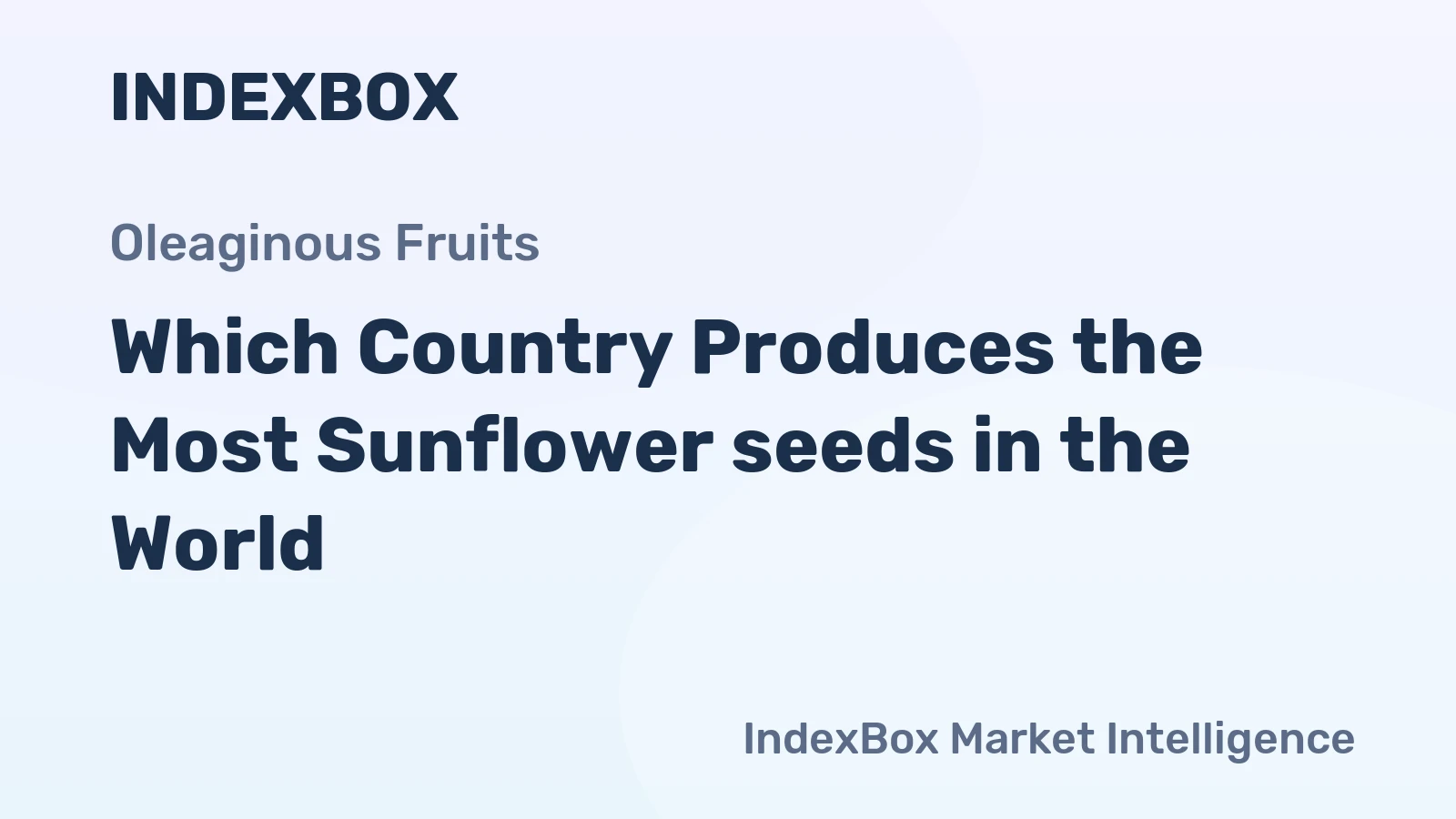 Which Country Produces the Most Sunflower seeds in the World?