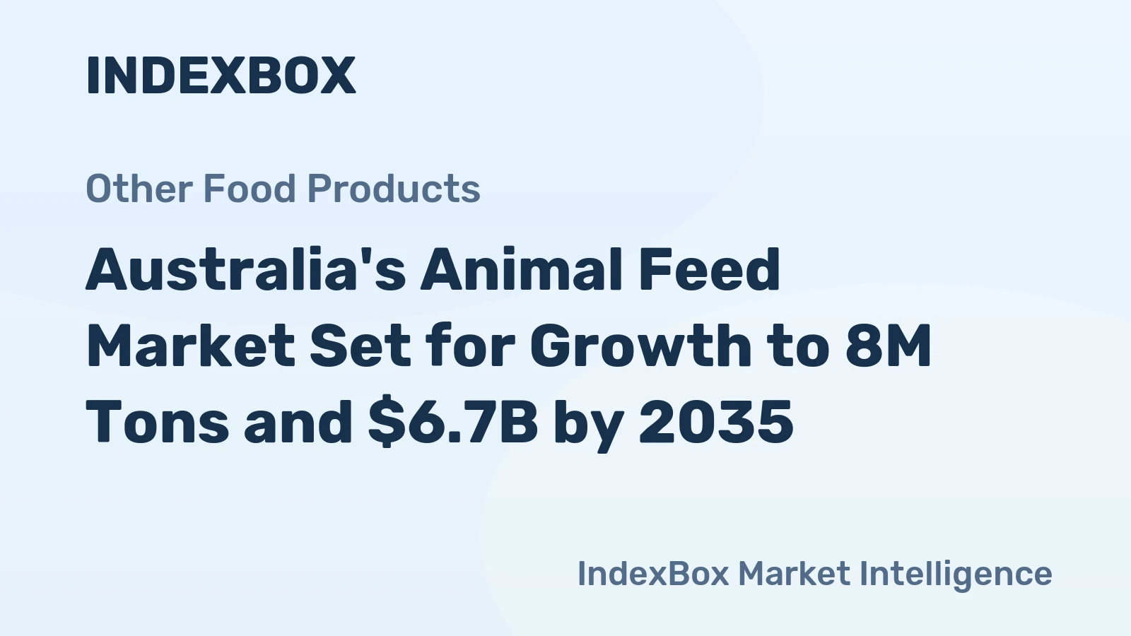 Australia's Animal Feed Market Set for Growth to 8M Tons and $6.7B by 2035