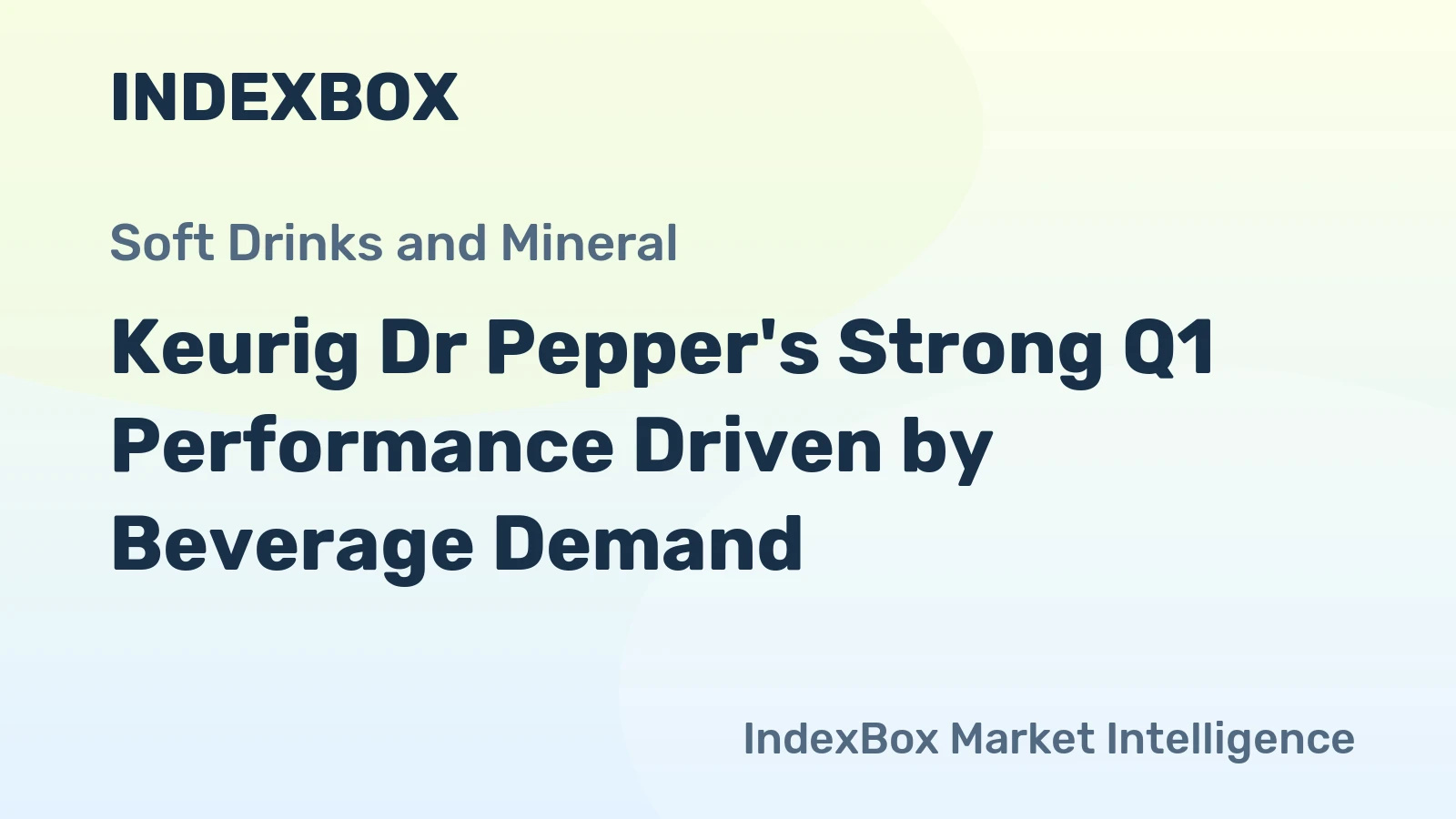 Keurig Dr Pepper's Strong Q1 Performance Driven by Beverage Demand
