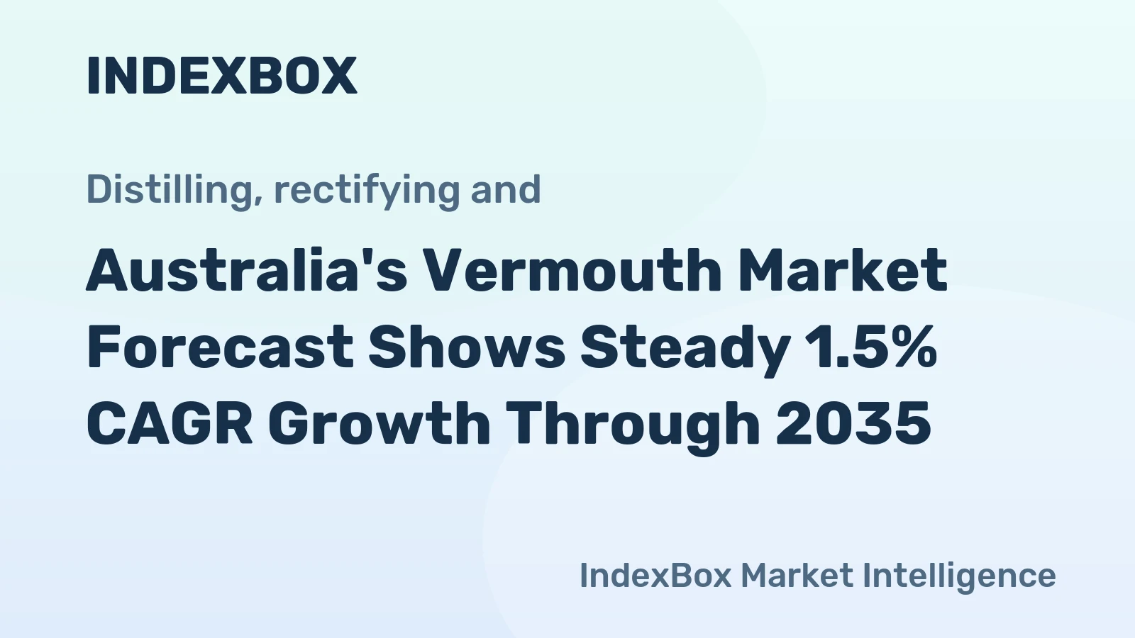 Australia's Vermouth Market Forecast Shows Steady 1.5% CAGR Growth Through 2035