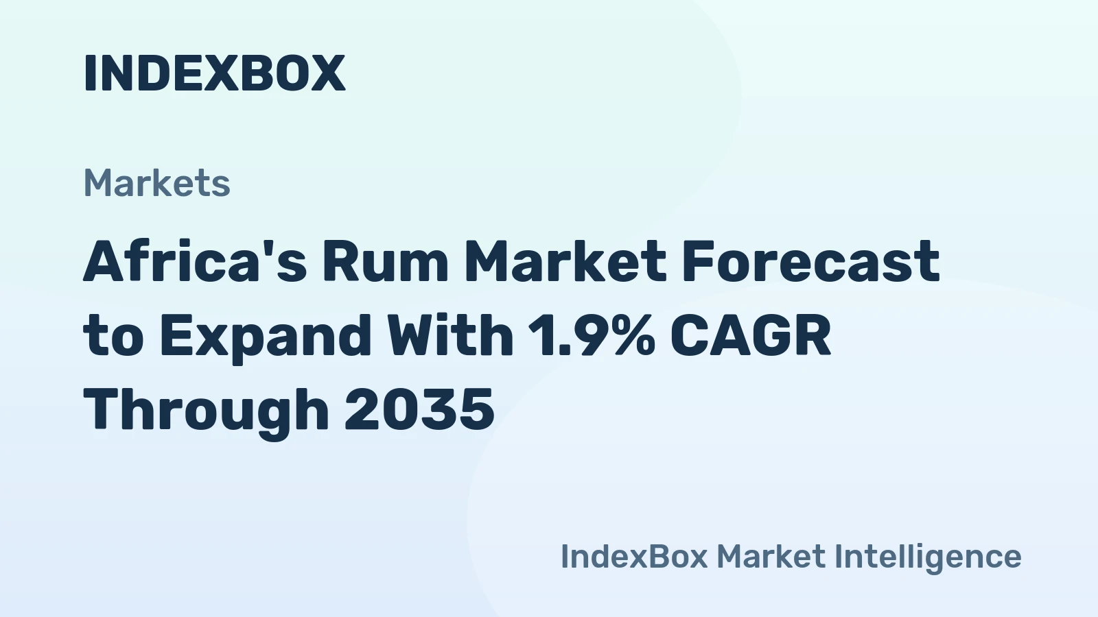 Africa's Rum Market Forecast to Expand With 1.9% CAGR Through 2035
