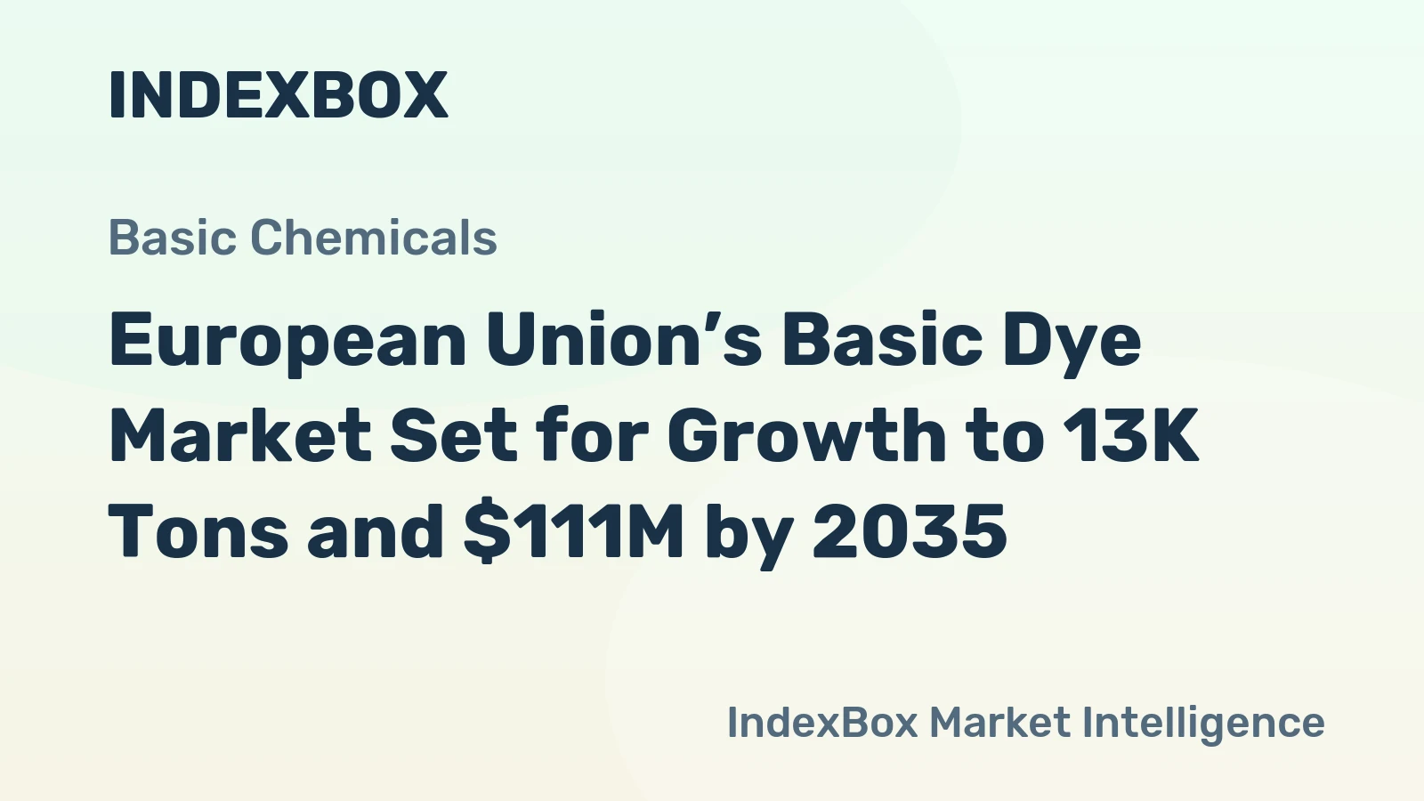European Union’s Basic Dye Market Set for Growth to 13K Tons and $111M by 2035
