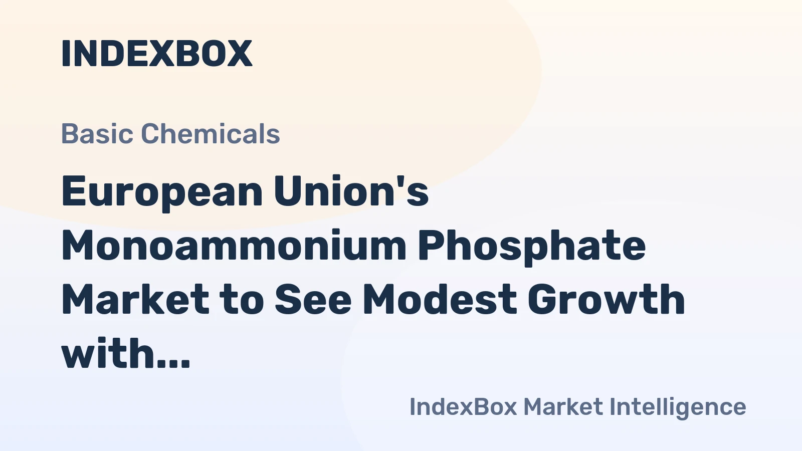 European Union's Monoammonium Phosphate Market to See Modest Growth with a 1% CAGR in Value Through 2035