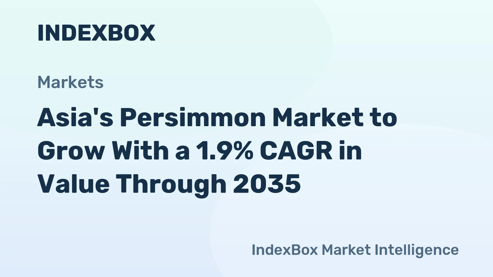 Asia's Persimmon Market to Grow With a 1.9% CAGR in Value Through 2035