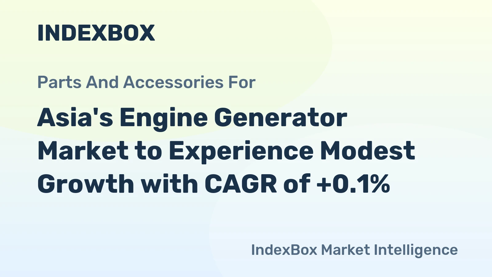 Asia's Engine Generator Market to Experience Modest Growth with CAGR of +0.1%