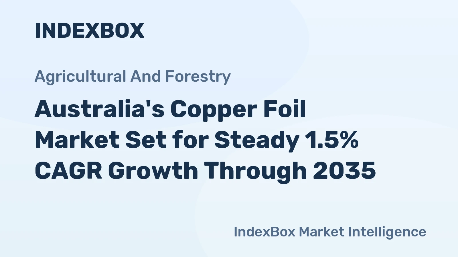 Australia's Copper Foil Market Set for Steady 1.5% CAGR Growth Through 2035