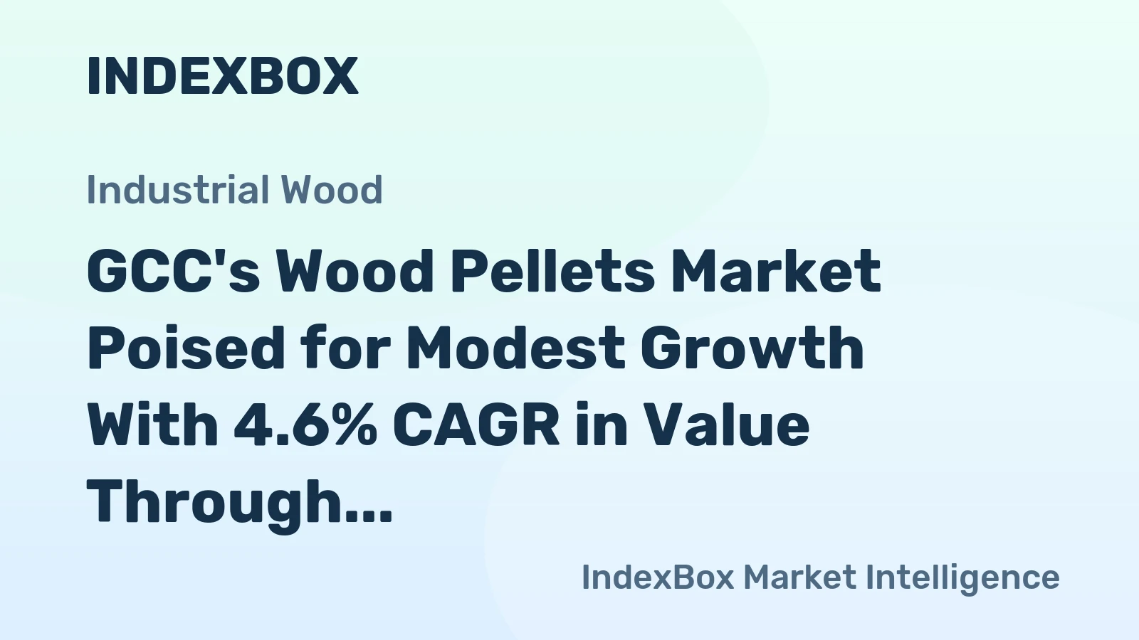 GCC's Wood Pellets Market Poised for Modest Growth With 4.6% CAGR in Value Through 2035