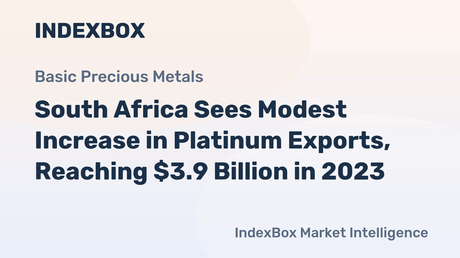 South Africa Sees Modest Increase in Platinum Exports, Reaching $3.9 Billion in 2023