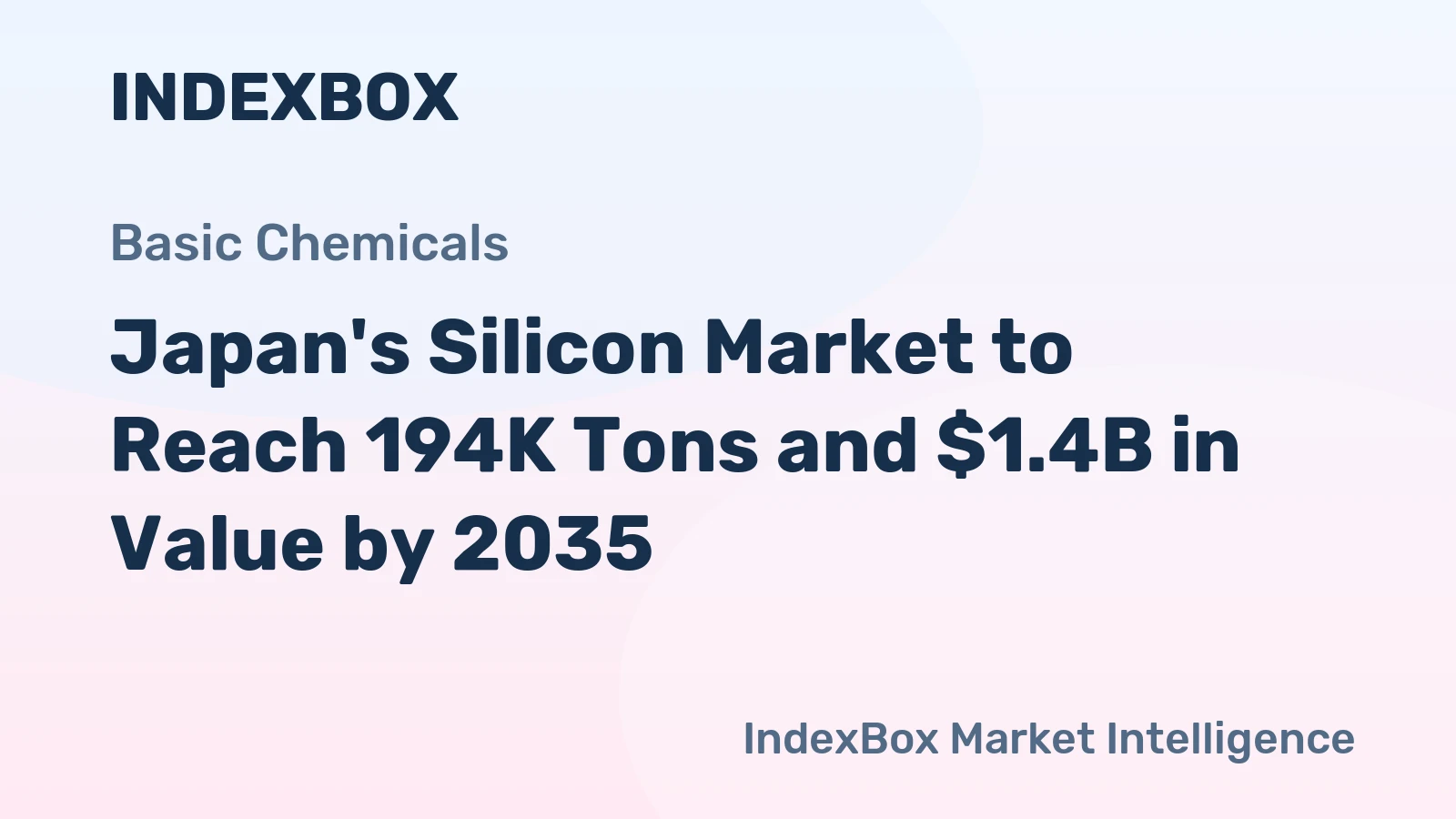 Japan's Silicon Market to Reach 194K Tons and $1.4B in Value by 2035