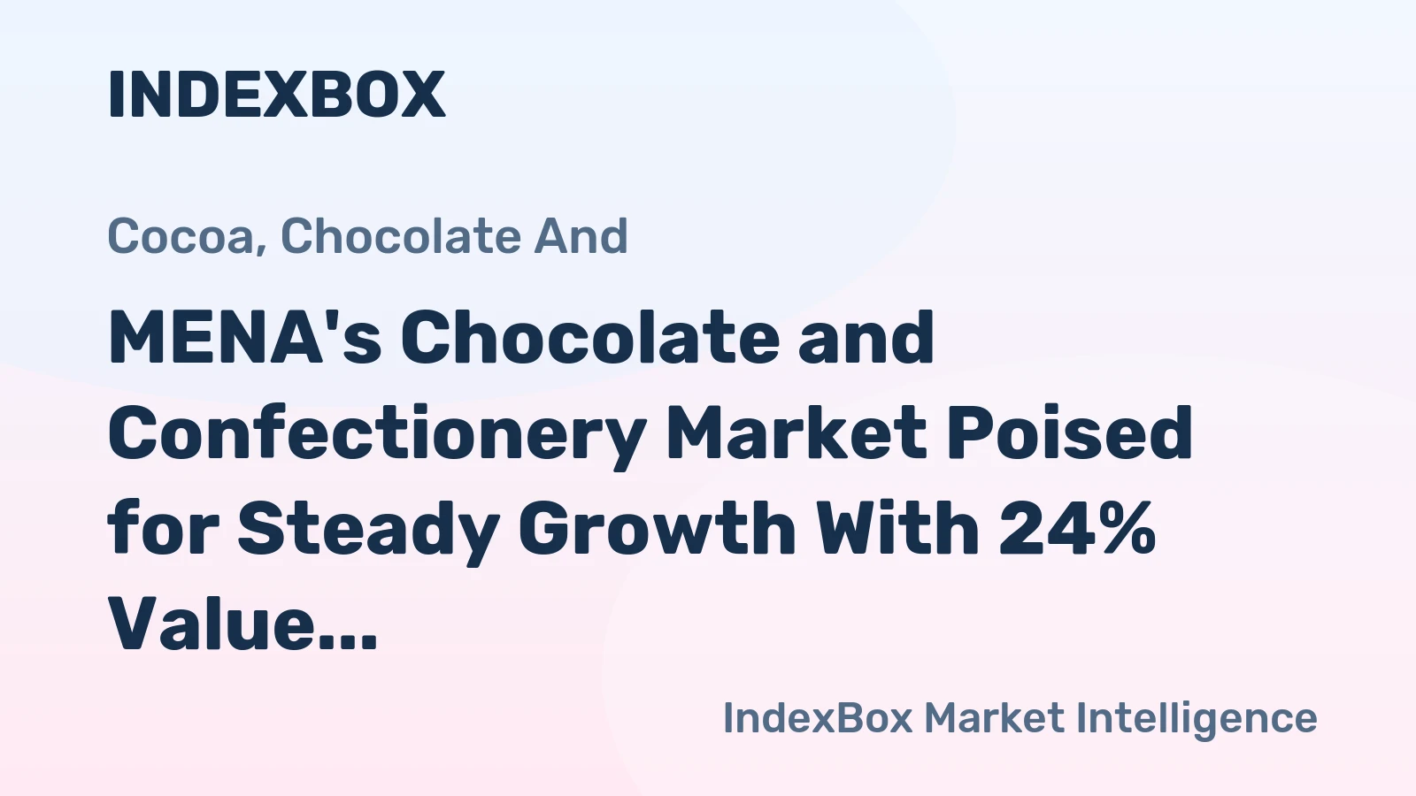 MENA's Chocolate and Confectionery Market Poised for Steady Growth With 24% Value CAGR