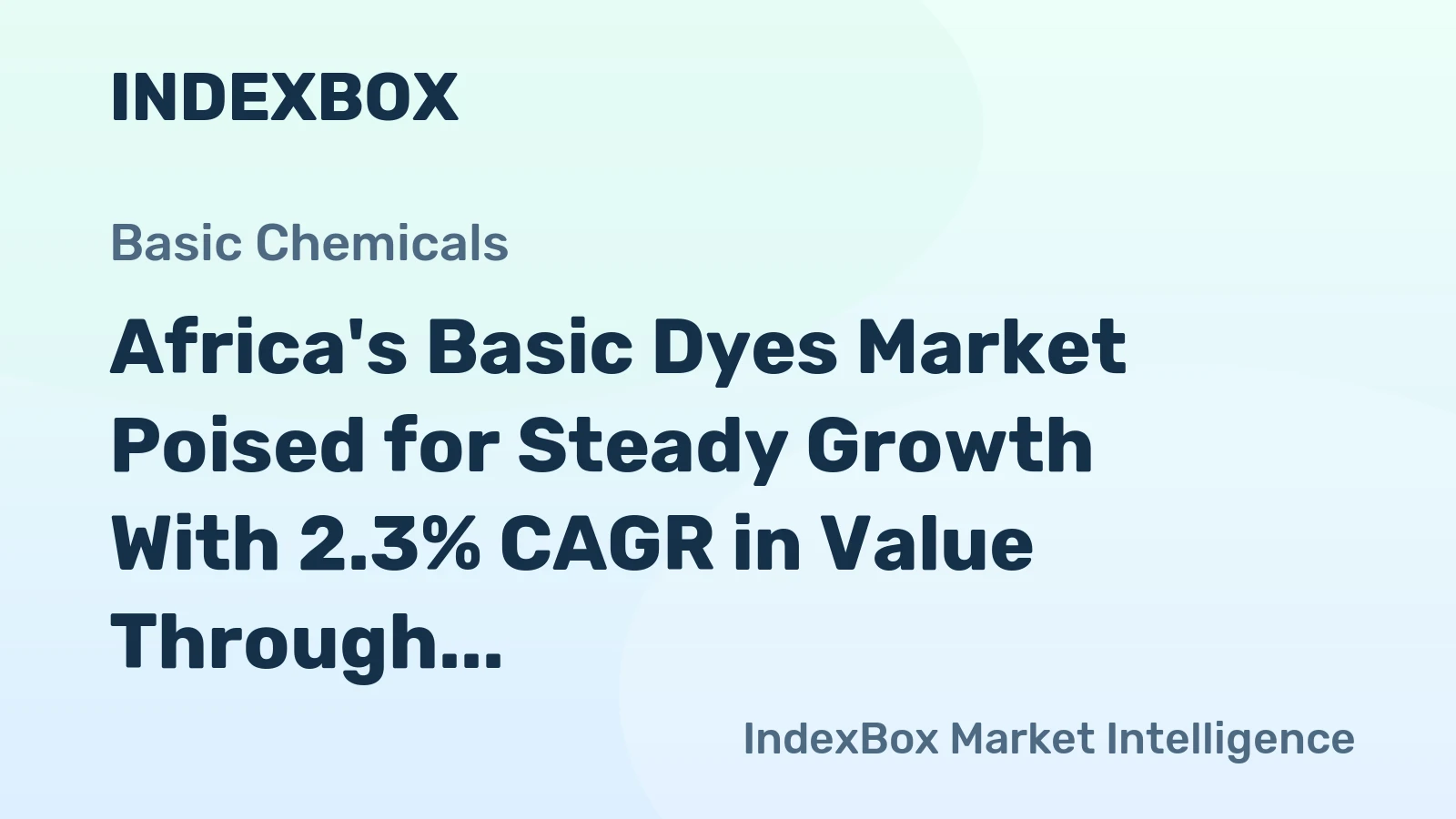 Africa's Basic Dyes Market Poised for Steady Growth With 2.3% CAGR in Value Through 2035