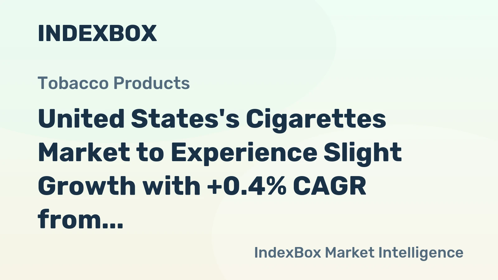 United States's Cigarettes Market to Experience Slight Growth with +0.4% CAGR from 2024-2035