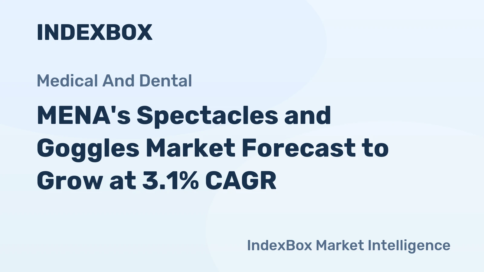 MENA's Spectacles and Goggles Market Forecast to Grow at 3.1% CAGR