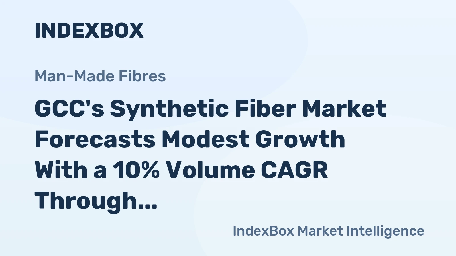 GCC's Synthetic Fiber Market Forecasts Modest Growth With a 10% Volume CAGR Through 2035