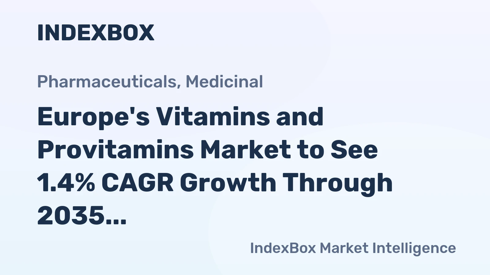 Europe's Vitamins and Provitamins Market to See 1.4% CAGR Growth Through 2035