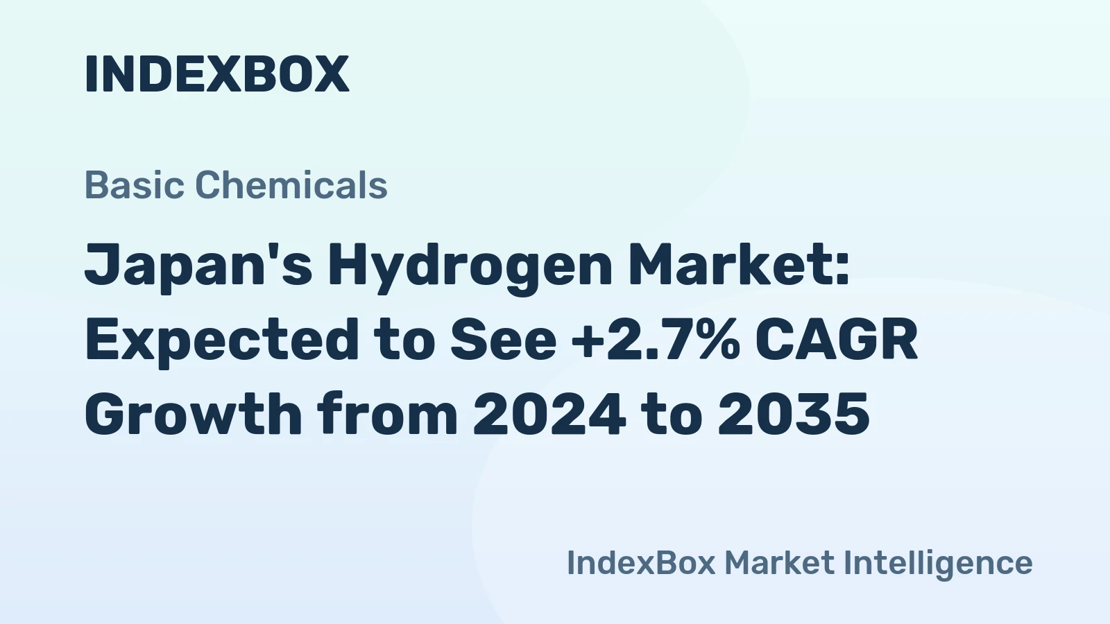 Japan's Hydrogen Market: Expected to See +2.7% CAGR Growth from 2024 to 2035