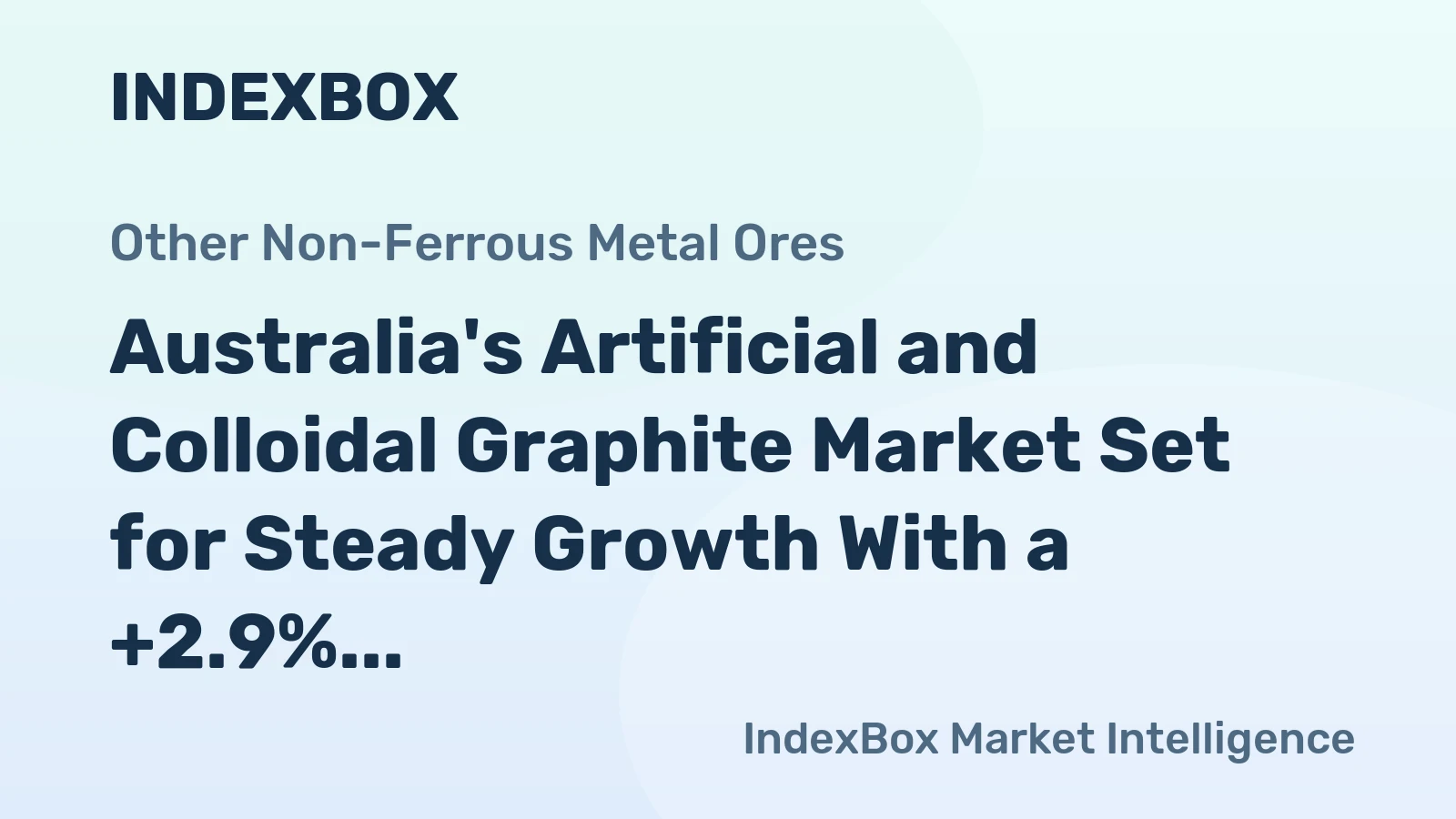 Australia's Artificial and Colloidal Graphite Market Set for Steady Growth With a +2.9% CAGR Through 2035