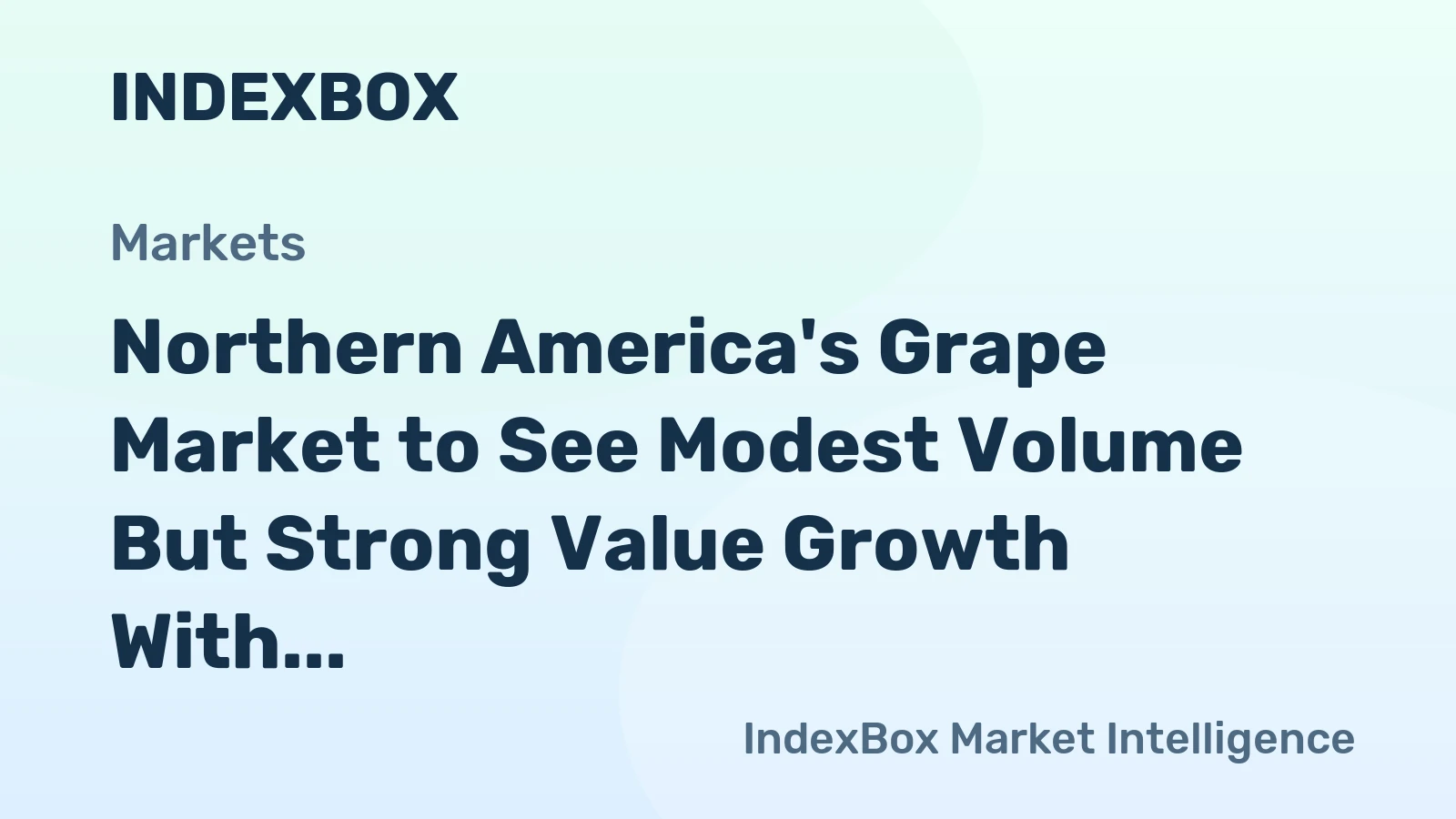 Northern America's Grape Market to See Modest Volume But Strong Value Growth With 3% CAGR Through 2035