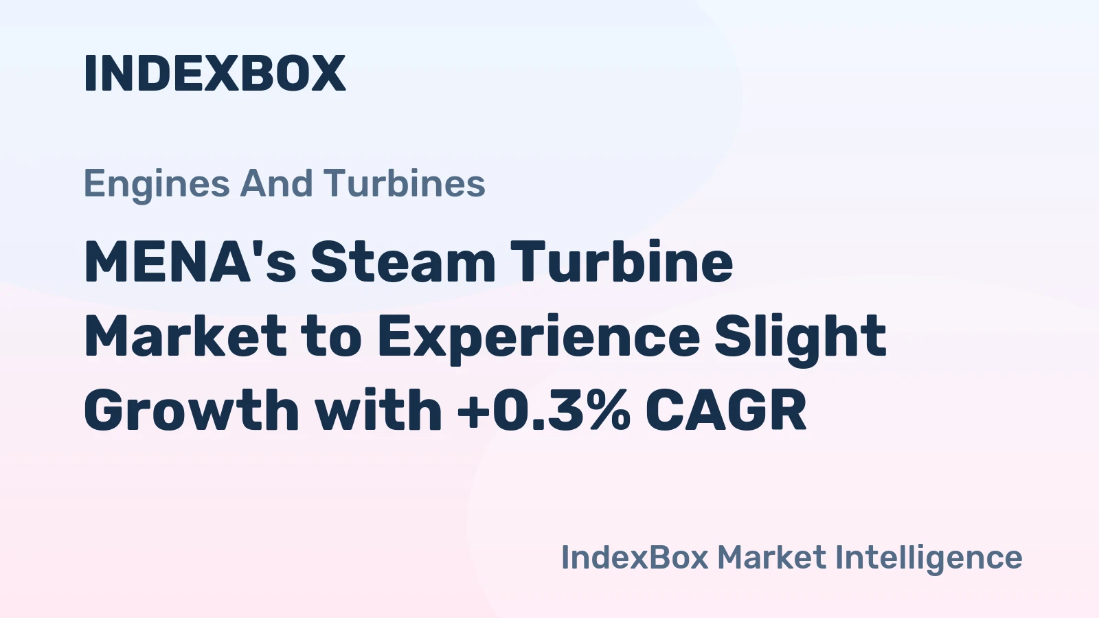 MENA's Steam Turbine Market to Experience Slight Growth with +0.3% CAGR