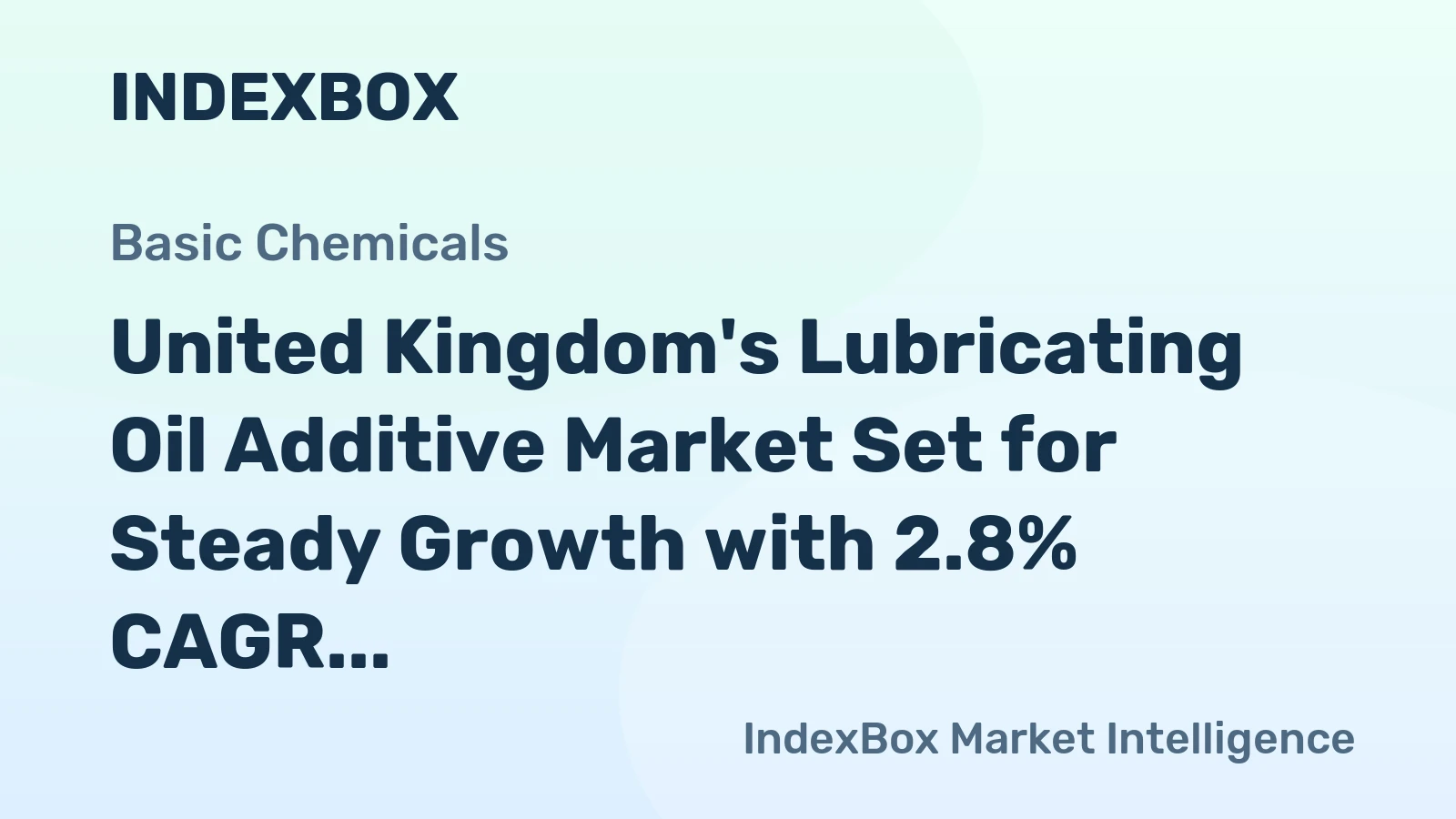 United Kingdom's Lubricating Oil Additive Market Set for Steady Growth with 2.8% CAGR in Value