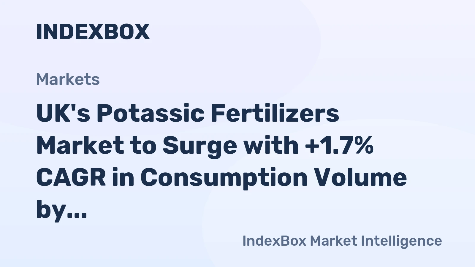 UK's Potassic Fertilizers Market to Surge with +1.7% CAGR in Consumption Volume by 2035