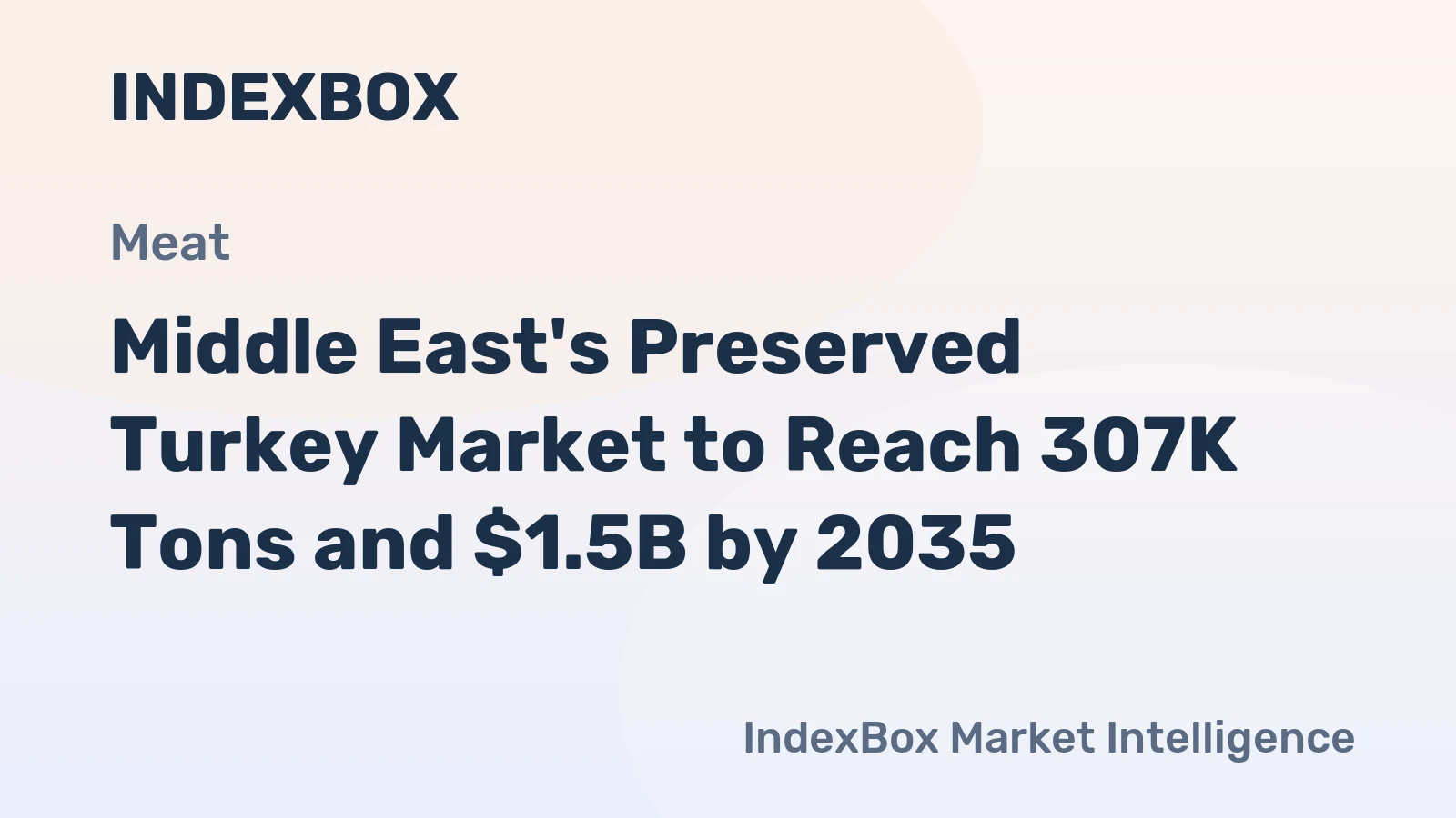 Middle East's Preserved Turkey Market to Reach 307K Tons and $1.5B by 2035