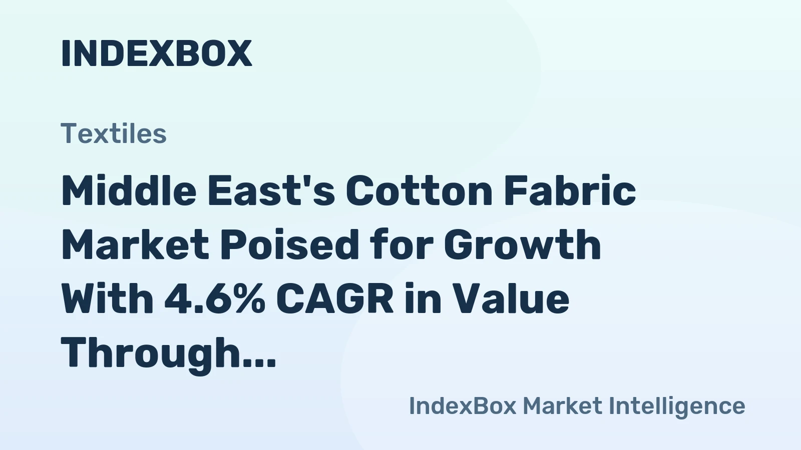 Middle East's Cotton Fabric Market Poised for Growth With 4.6% CAGR in Value Through 2035