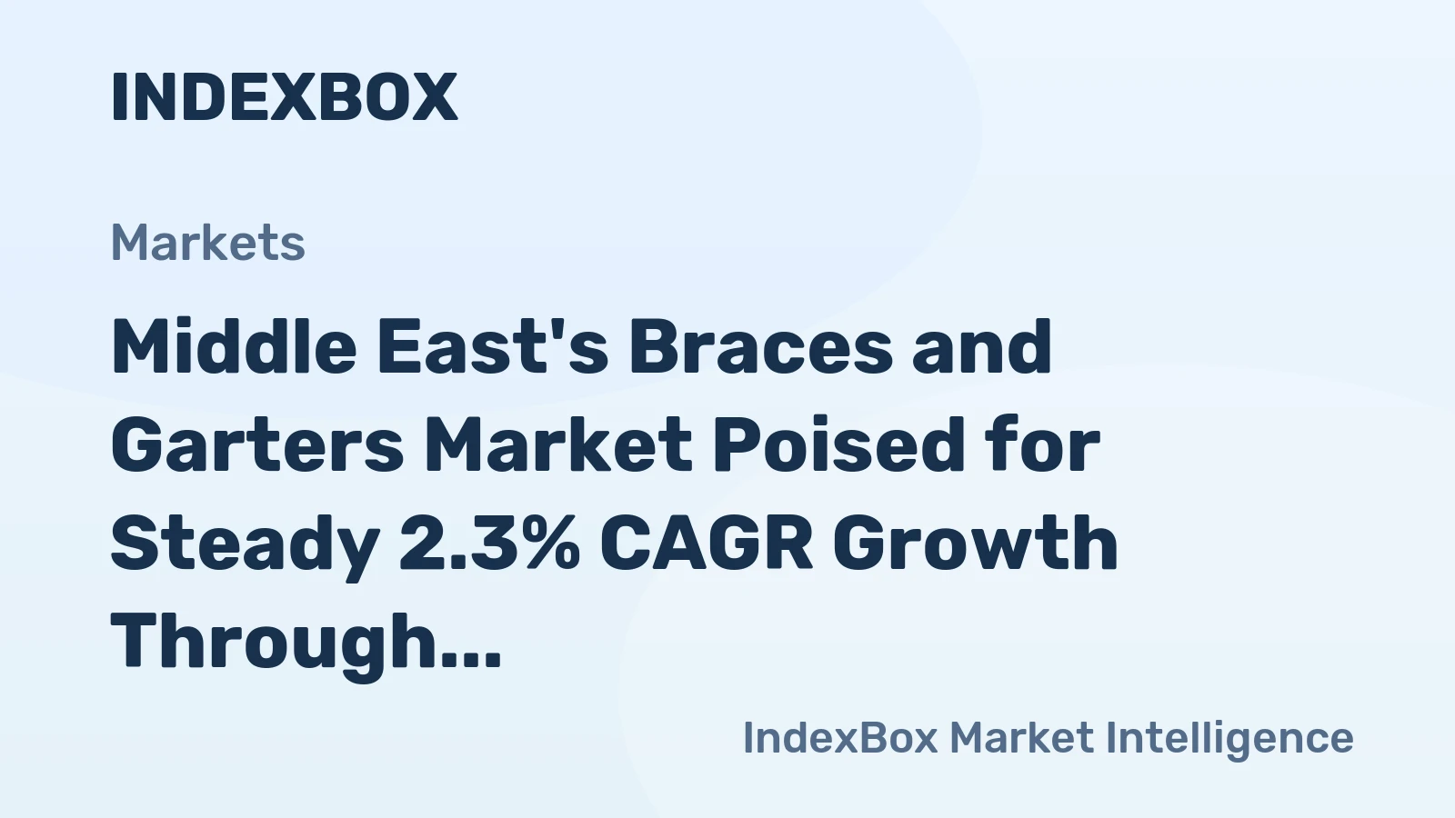 Middle East's Braces and Garters Market Poised for Steady 2.3% CAGR Growth Through 2035