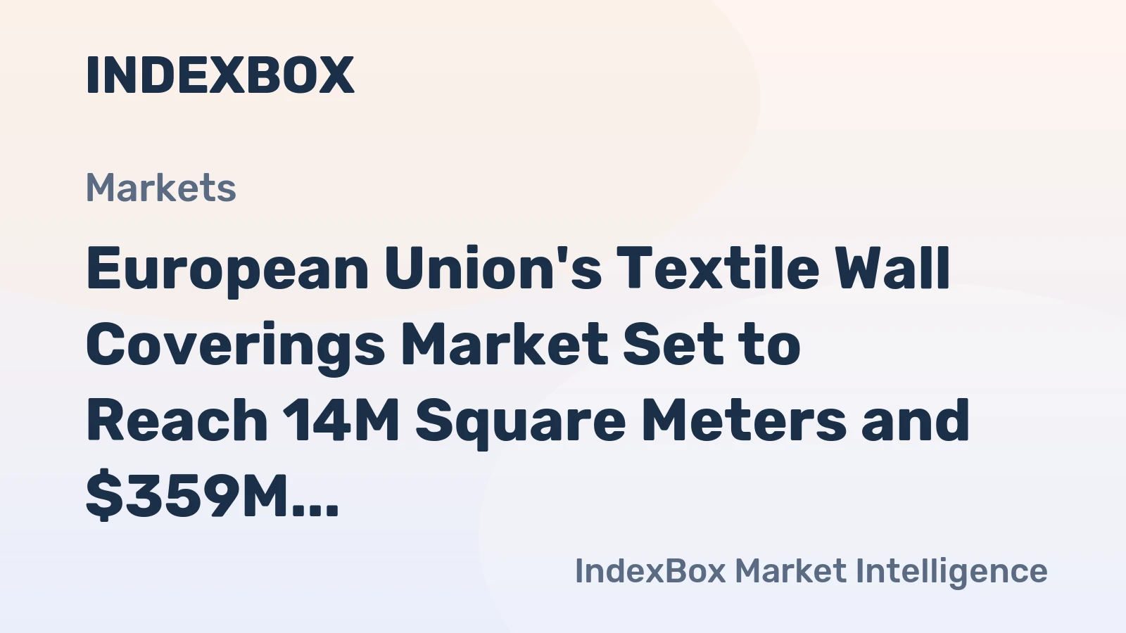 European Union's Textile Wall Coverings Market Set to Reach 14M Square Meters and $359M by 2035