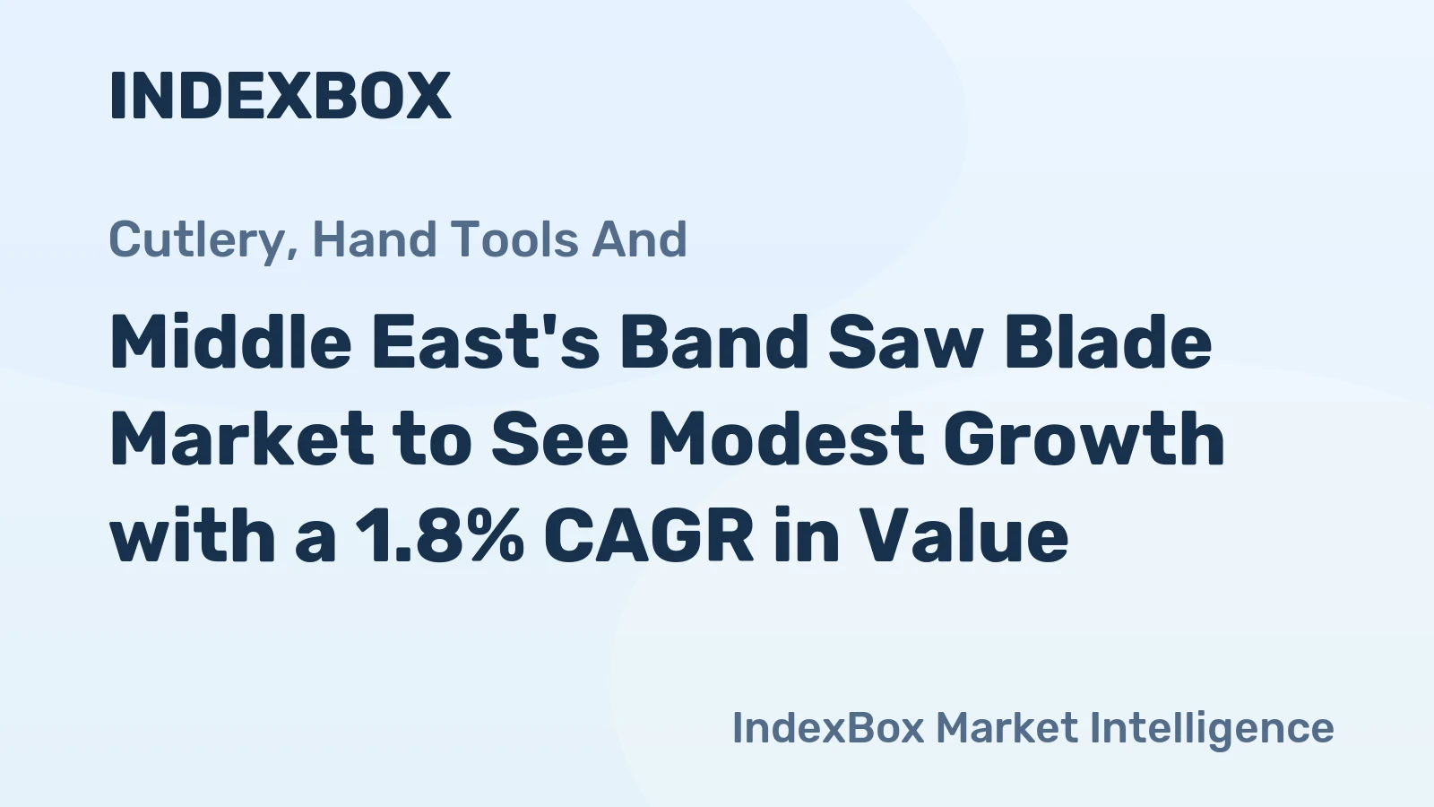 Middle East's Band Saw Blade Market to See Modest Growth with a 1.8% CAGR in Value