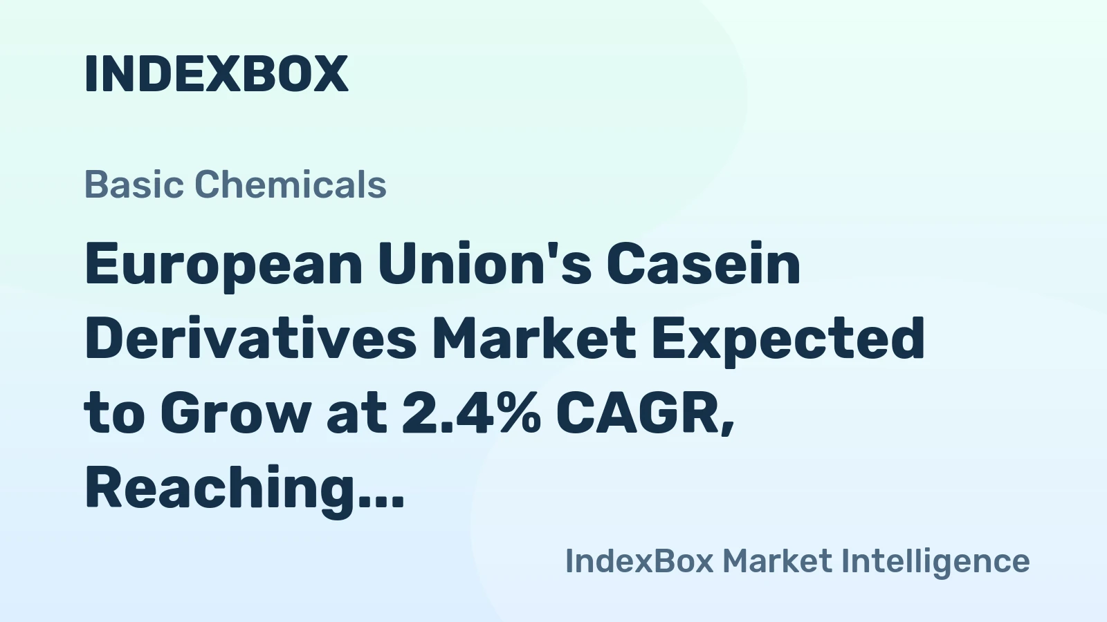 European Union's Casein Derivatives Market Expected to Grow at 2.4% CAGR, Reaching 93K tons by 2035