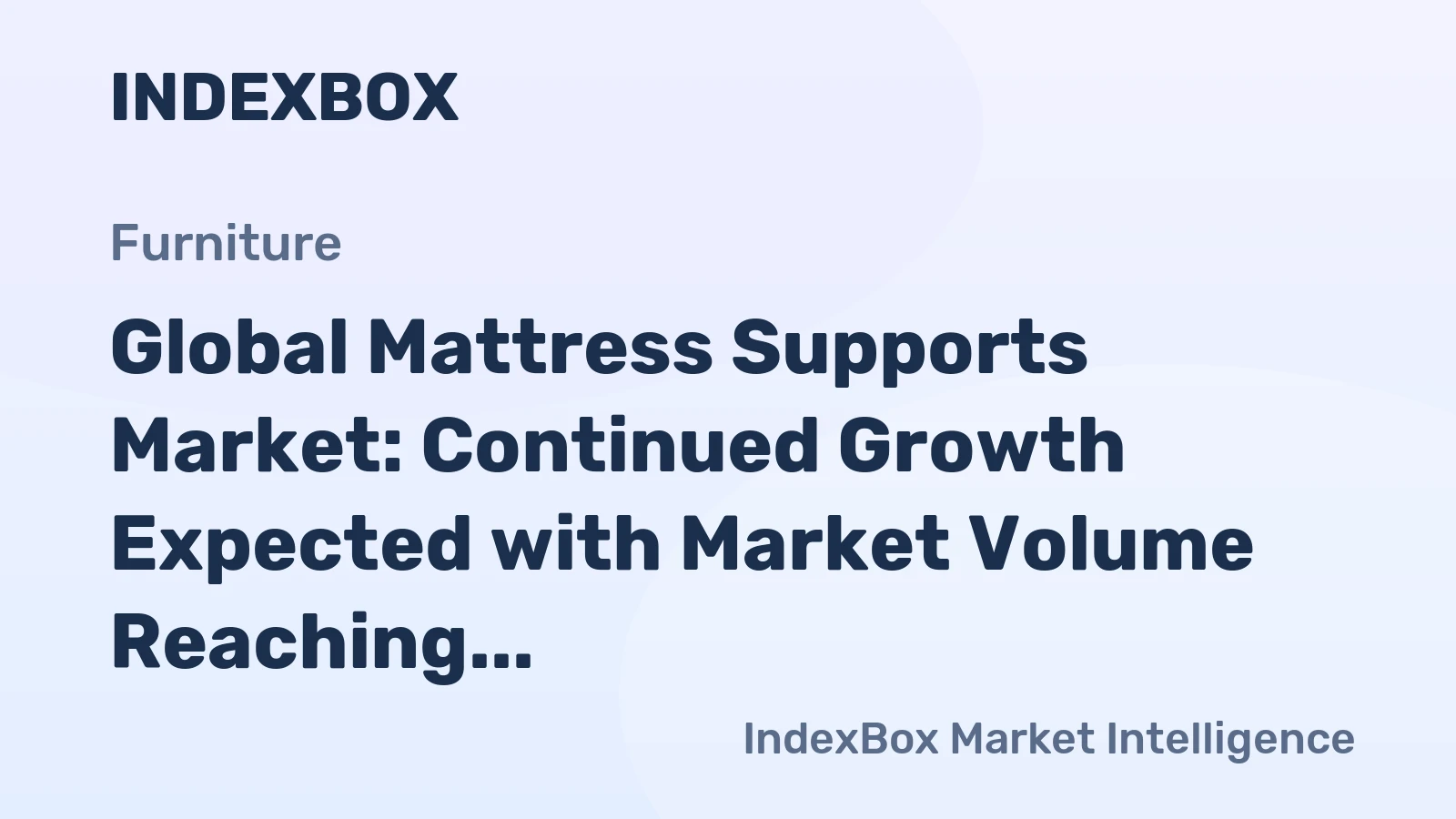 Global Mattress Supports Market: Continued Growth Expected with Market Volume Reaching 2.2B Units and Value Reaching $12B by 2035