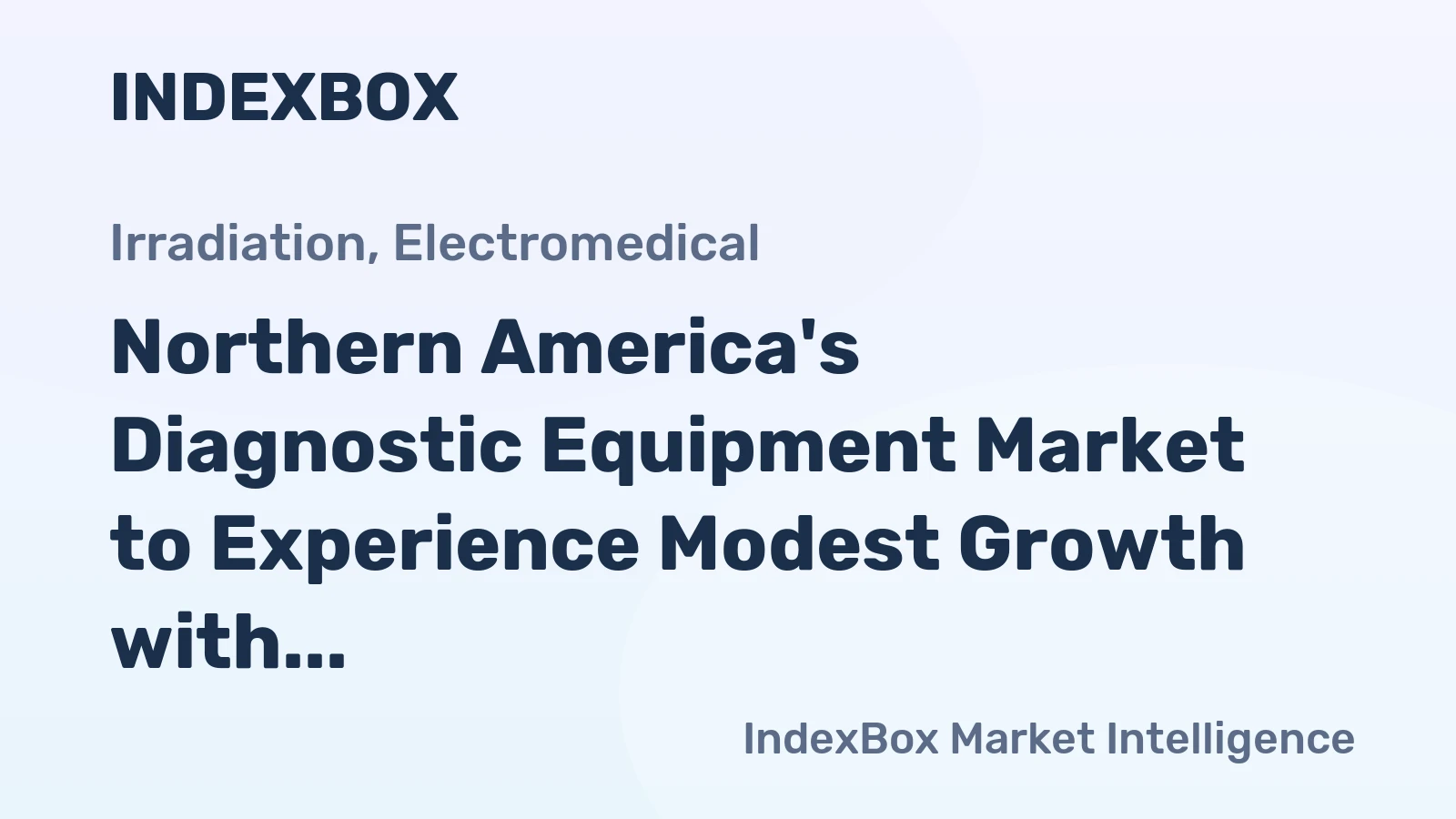 Northern America's Diagnostic Equipment Market to Experience Modest Growth with Forecasted CAGR of +1.5%