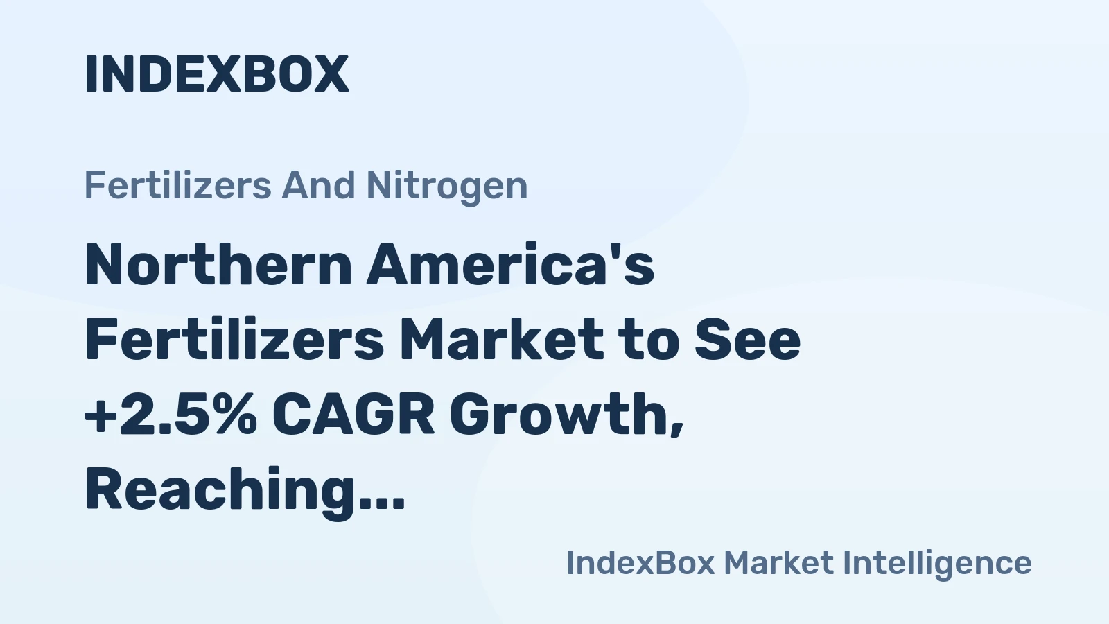 Northern America's Fertilizers Market to See +2.5% CAGR Growth, Reaching 126M Tons by 2035