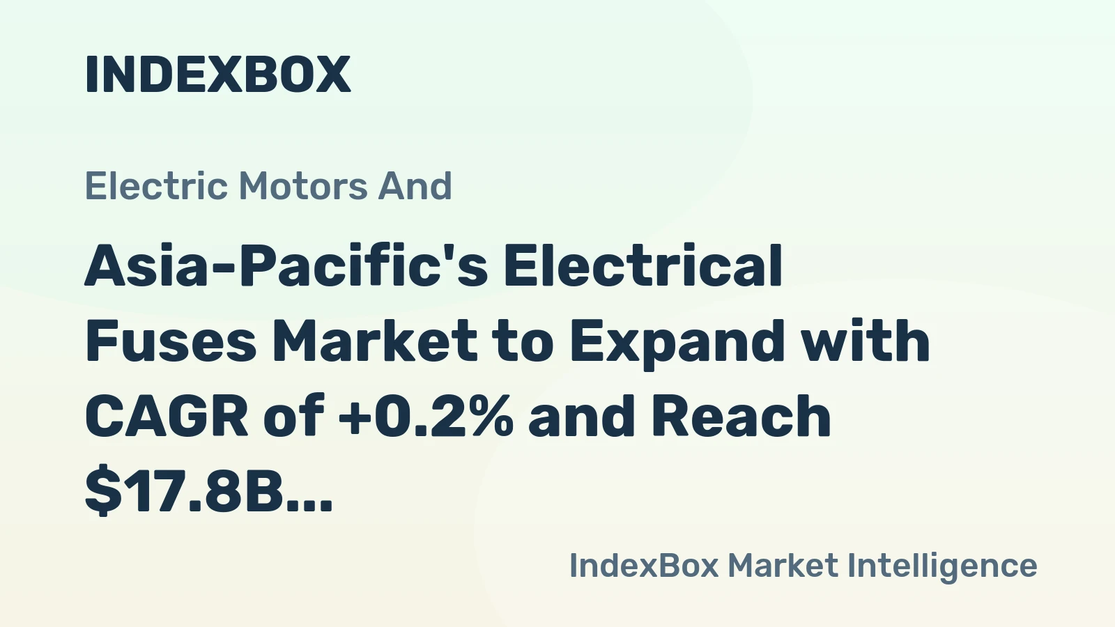 Asia-Pacific's Electrical Fuses Market to Expand with CAGR of +0.2% and Reach $17.8B by 2035