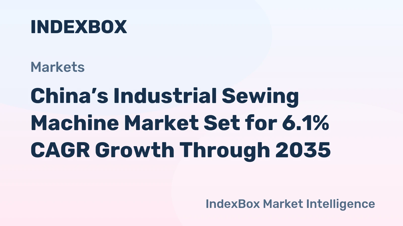 China’s Industrial Sewing Machine Market Set for 6.1% CAGR Growth Through 2035