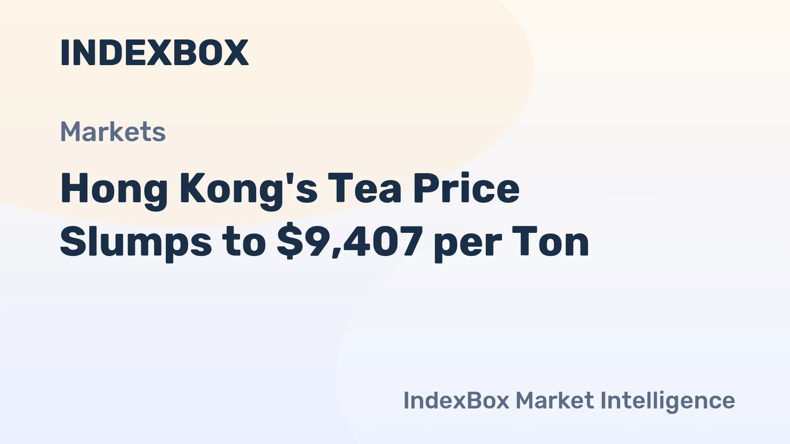Hong Kong's Tea Price Slumps to $9,407 per Ton