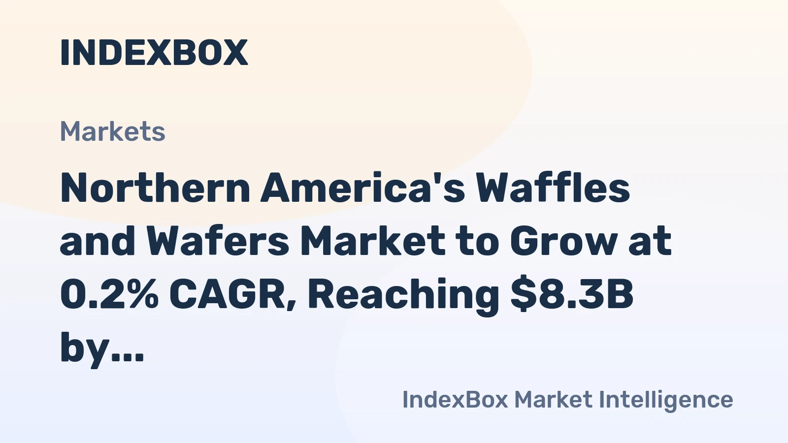 Northern America's Waffles and Wafers Market to Grow at 0.2% CAGR, Reaching $8.3B by 2035