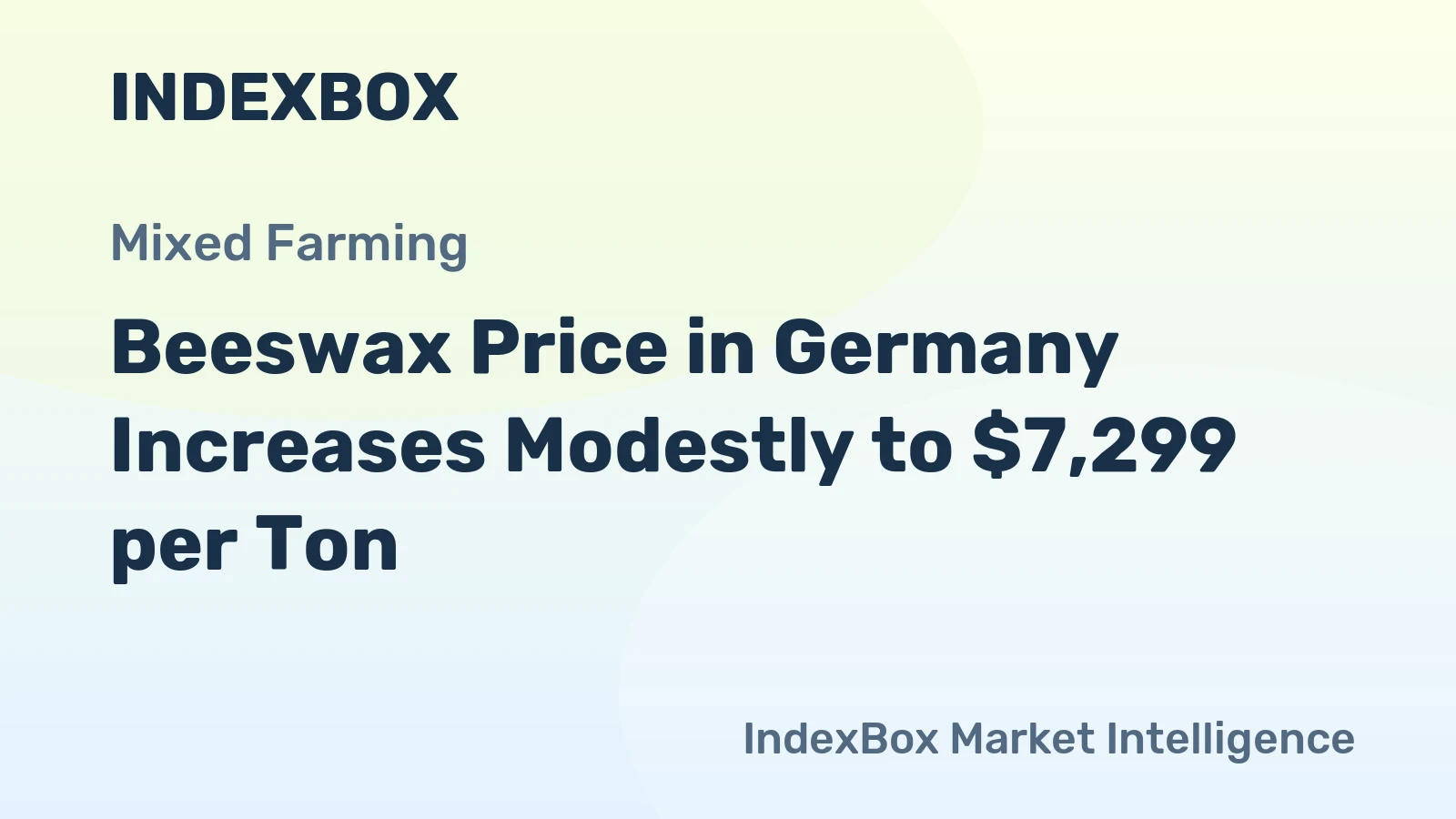 Beeswax Price in Germany Increases Modestly to $7,299 per Ton