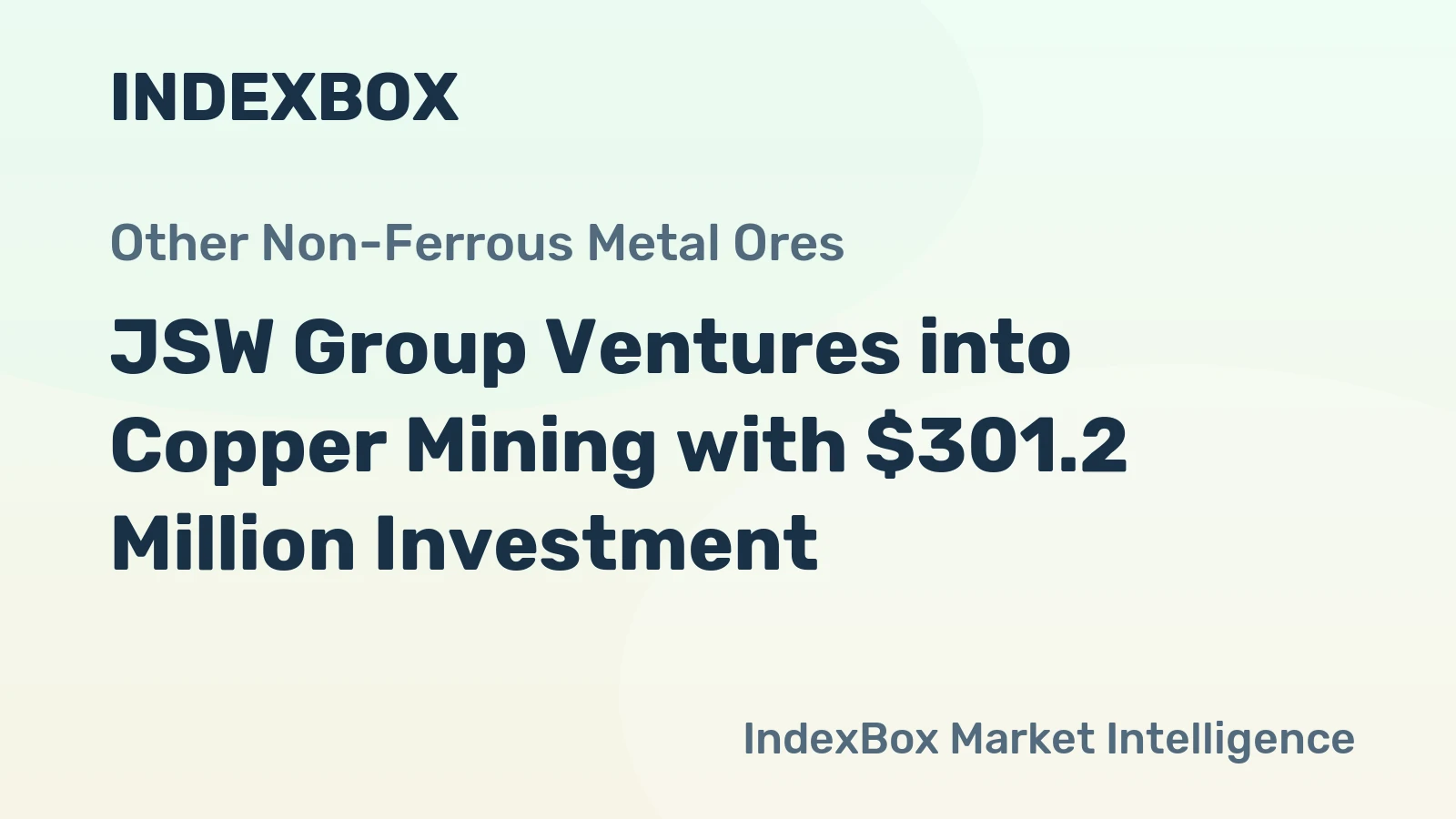 JSW Group Ventures into Copper Mining with $301.2 Million Investment