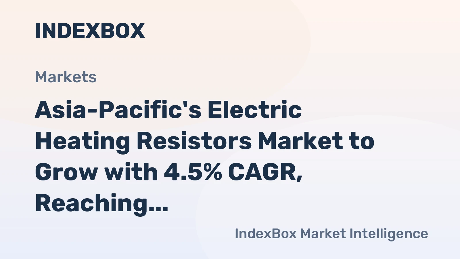 Asia-Pacific's Electric Heating Resistors Market to Grow with 4.5% CAGR, Reaching 719M Units by 2035