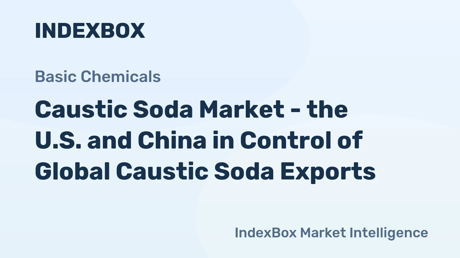 Caustic Soda Market - the U.S. and China in Control of Global Caustic Soda Exports