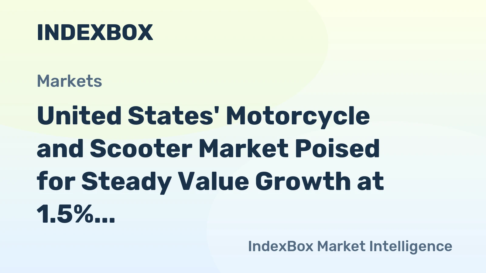 United States' Motorcycle and Scooter Market Poised for Steady Value Growth at 1.5% CAGR Through 2035