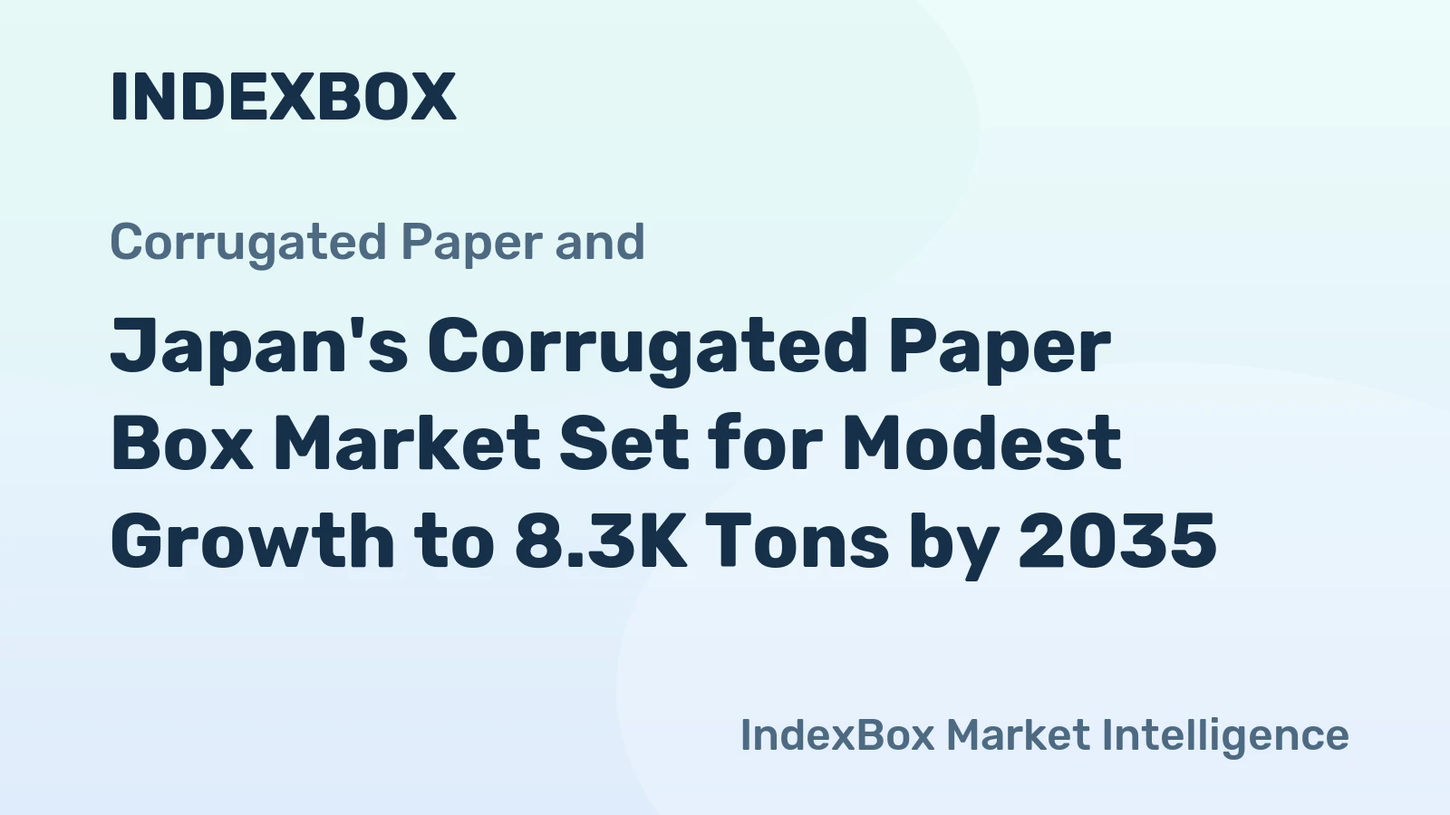Japan's Corrugated Paper Box Market Set for Modest Growth to 8.3K Tons by 2035