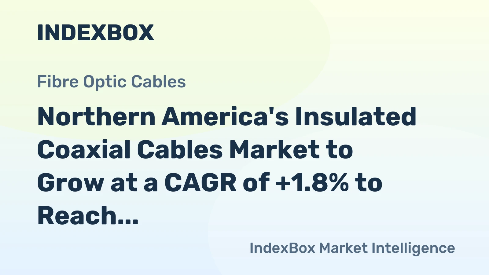 Northern America's Insulated Coaxial Cables Market to Grow at a CAGR of +1.8% to Reach $7.5B by 2035